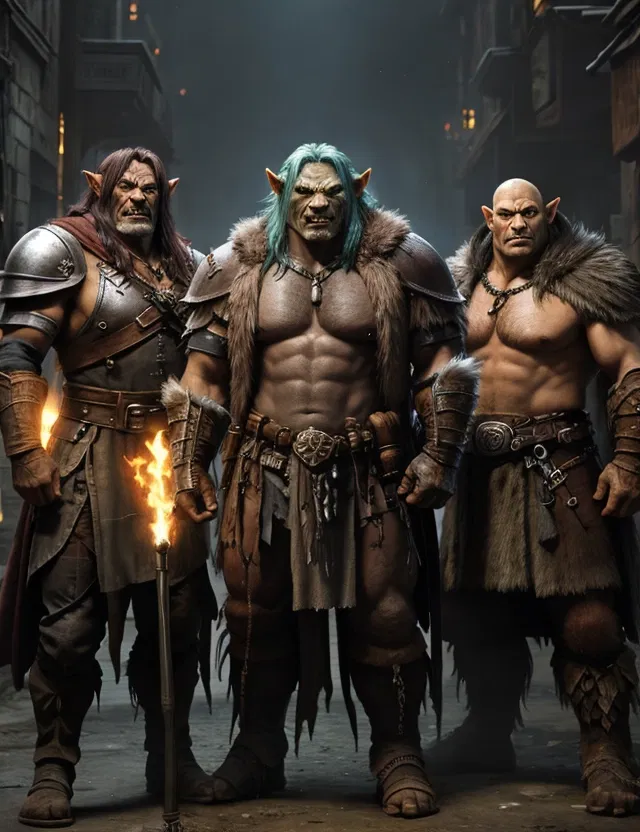 Chat with your three orc mates on Spicychat